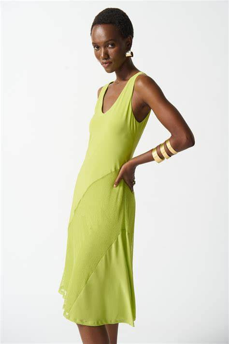 Silky Knit Asymmetrical Sleeveless Dress – Modiste